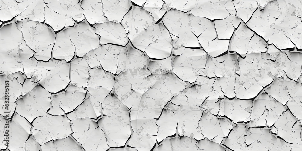 Seamless cracked peeling paint background texture. Tileable greyscale ...