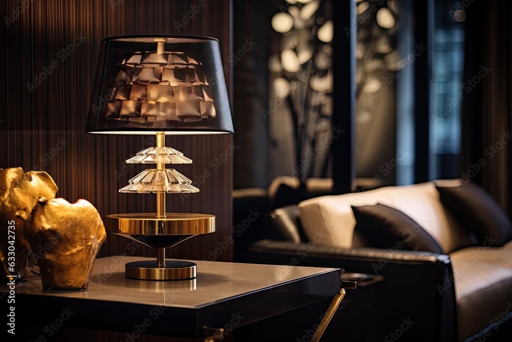 Interior design and lighting decoration involve incorporating stylish ...