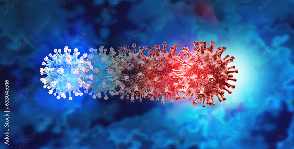 ภาพประกอบสต็อก Evolution-Of-Covid-19 and Sars-CoV-2 as a mutating ... ภาพประกอบสต็อก Evolution-Of-Covid-19 and Sars-CoV-2 as a mutating ...