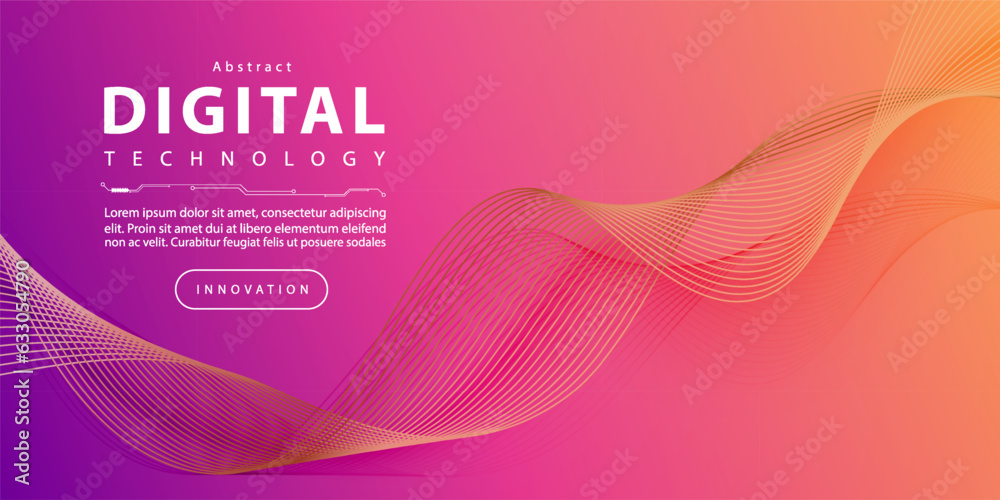 Digital technology metaverse neon blue purple background, cyber ...