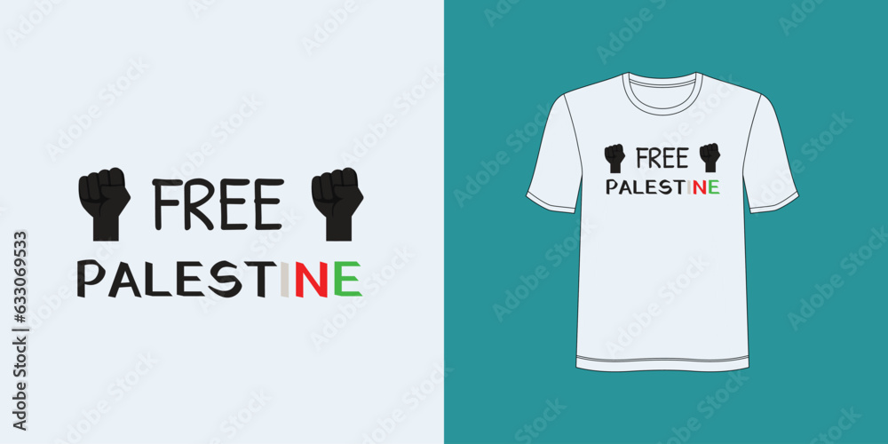 free palestine typography t-shirt design premium tamplate,indepence ...