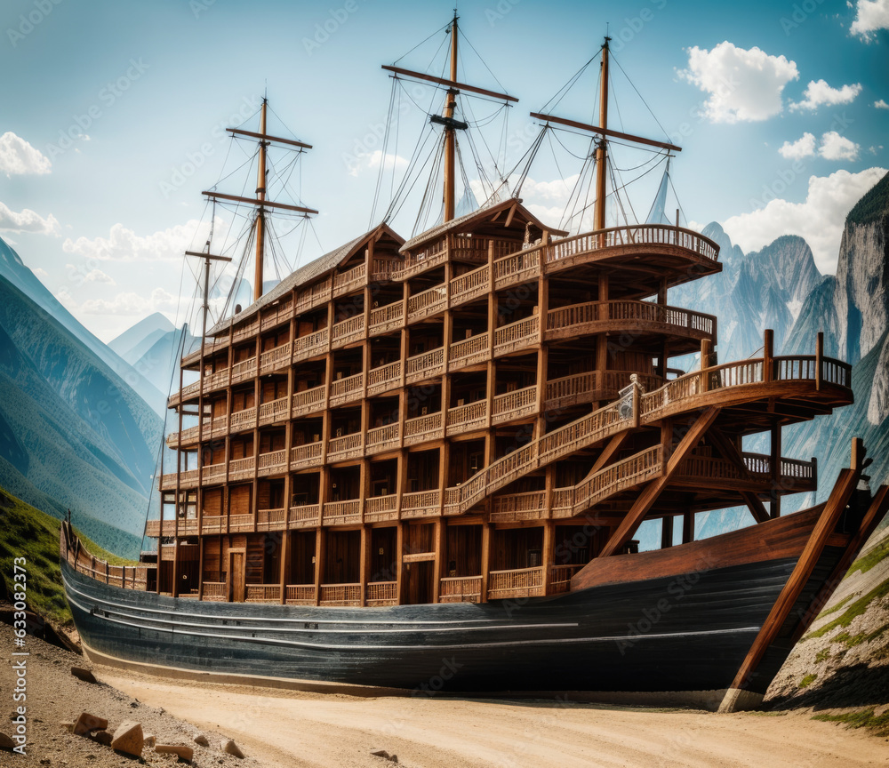 bible story noah build ark unfinished noah's ark on top of the mountain ... bible story noah build ark unfinished noah's ark on top of the mountain ...