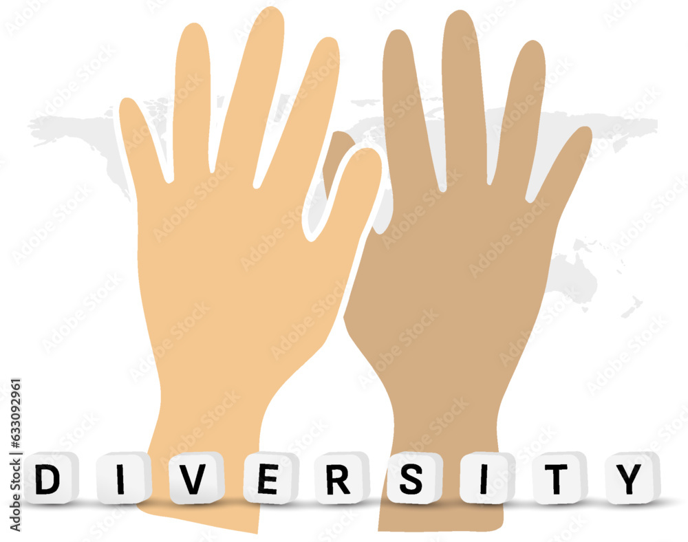 Concept of diverse culture and multi-ethnic multiracial people. Diverse ...