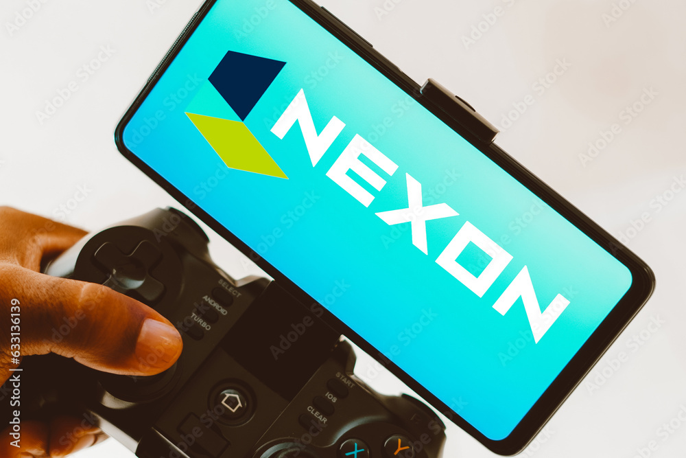 August 9, 2023, Brazil. In this photo illustration, a person playing on ...