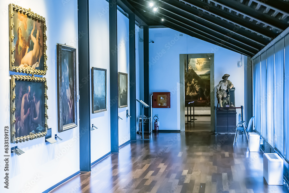 Interior of Civic Museums at the Eremitani (Archaeological Museum ...