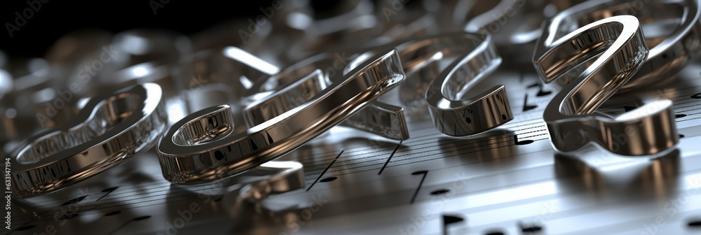 art background with the image of musical signs and elements of musical ...