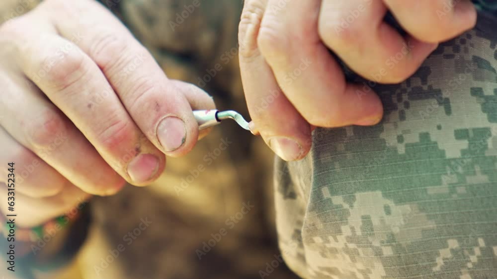 Chamfering of copper pipe. process of removing pointed edge at end of ...