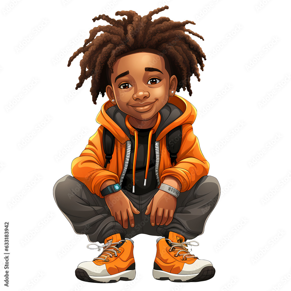 Black Boy African American Clipart Illustration Stock Illustration ...