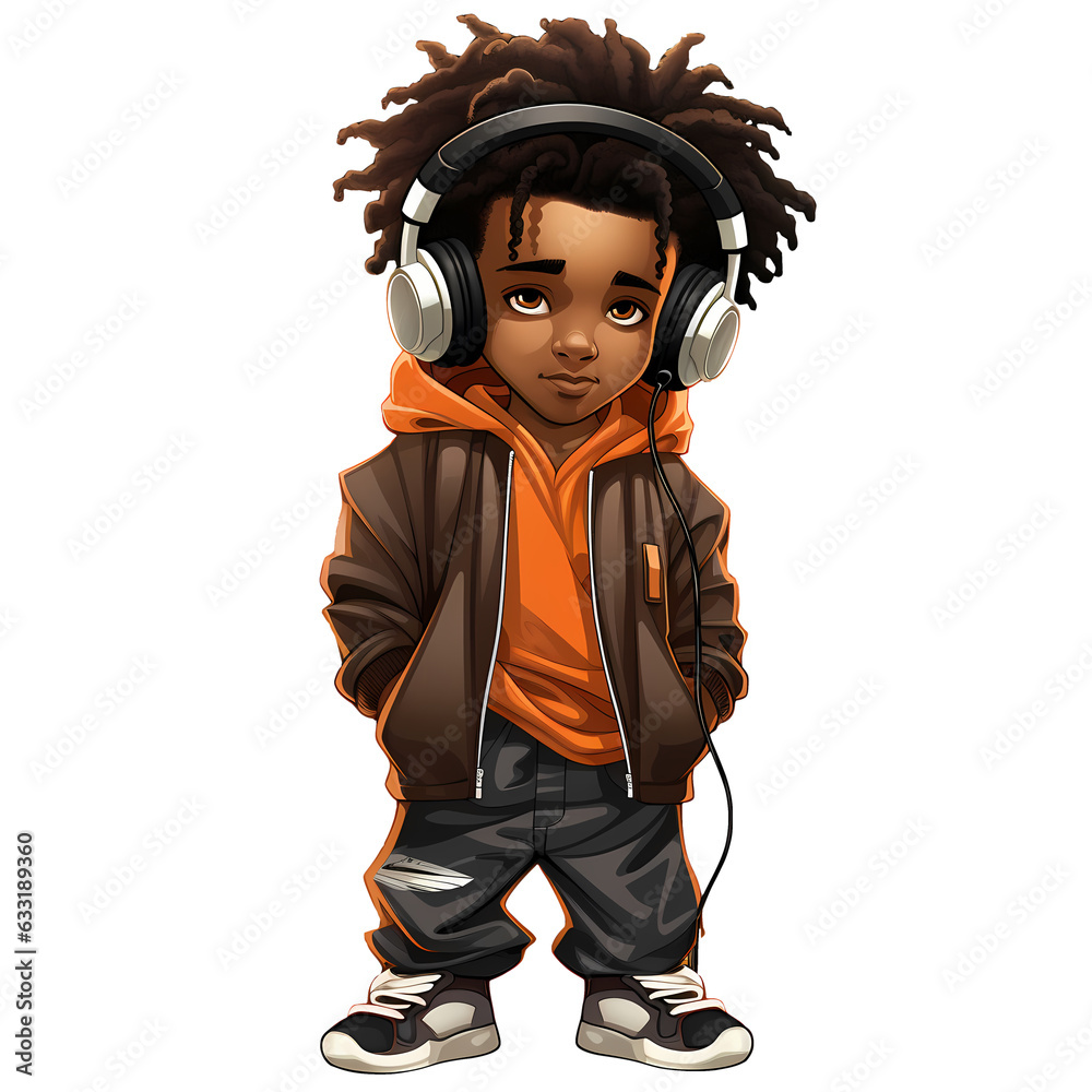 Black Boy African American Clipart Illustration Stock Illustration ...