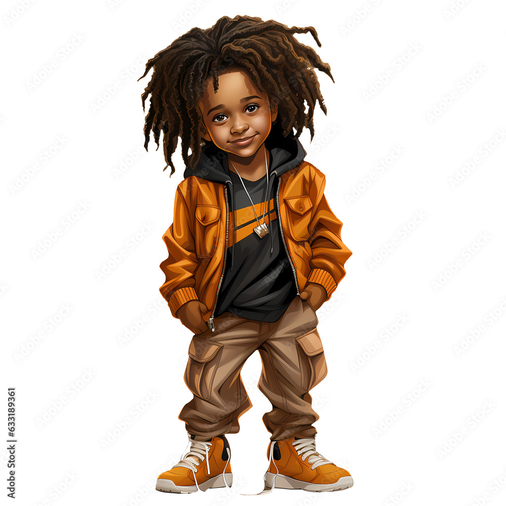 Black Boy African American Clipart Illustration Stock Illustration ...