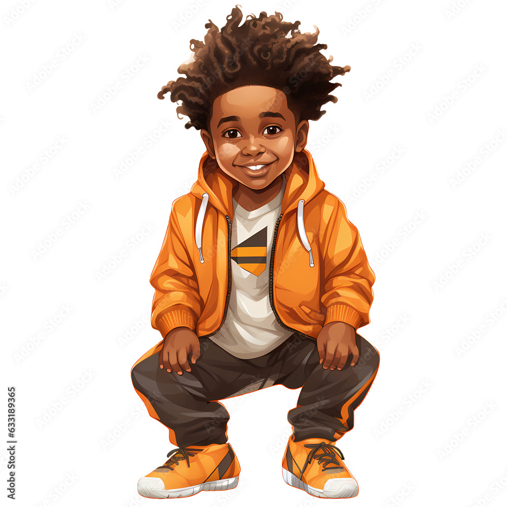Black Boy African American Clipart Illustration Stock Illustration ...