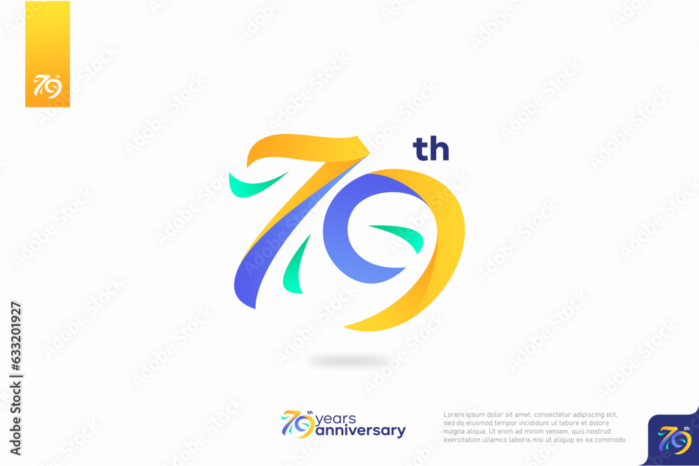 Number 79 logo icon design, 79th birthday logo number, anniversary 79 ...