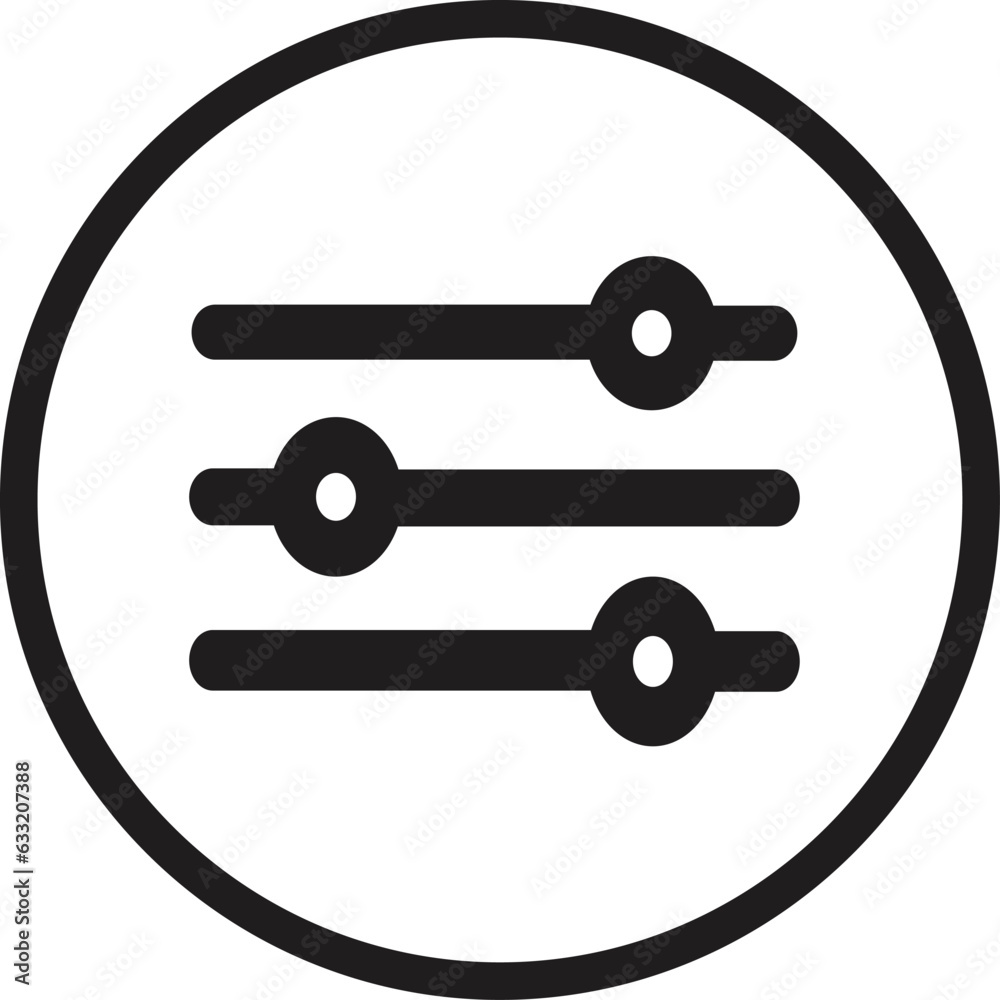 Filter icon for apps and website. Sound or music control pictogram ... Filter icon for apps and website. Sound or music control pictogram ...