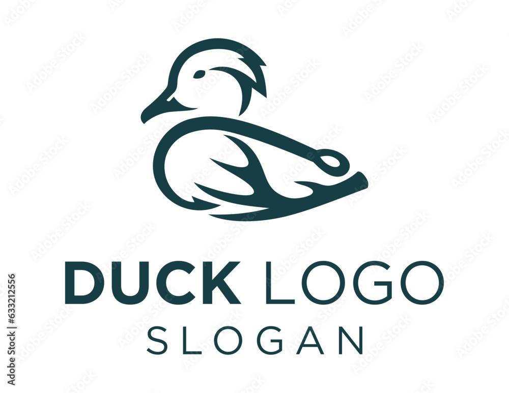 Logo about Duck on a white background. created using the CorelDraw ...