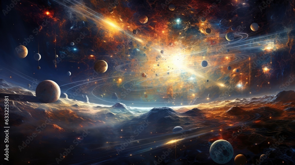 The best view of the galaxy, universes, solar systems, planets ...