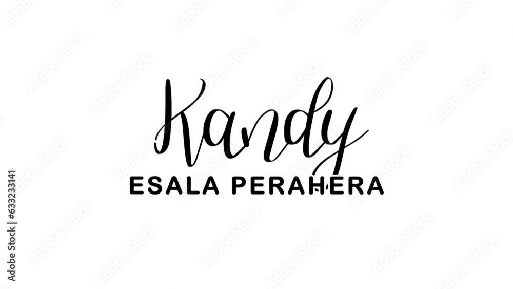 Kandy Esala Perahera Animation on White Background. Great for Esala ...
