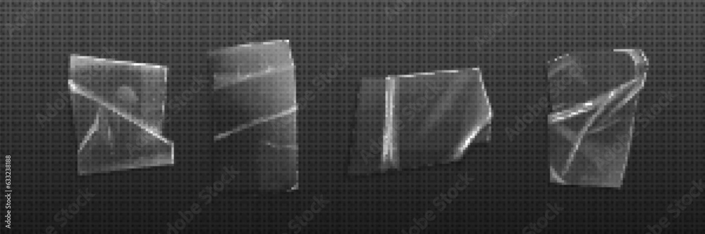 Plastic transparent clear wide duct tape sticker label. Adhesive ...