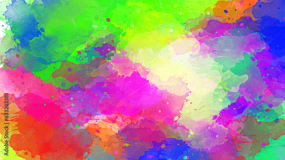 Watercolor paint brush stroke. ink splash transition. Abstract inkblot ...