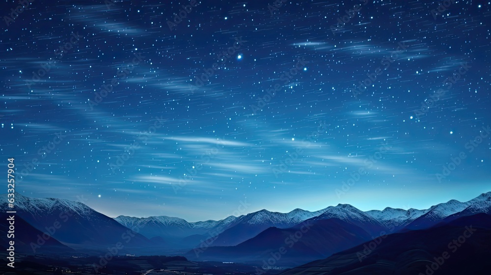 Picture-perfect clear sky adorned with a constellation of stars at ...