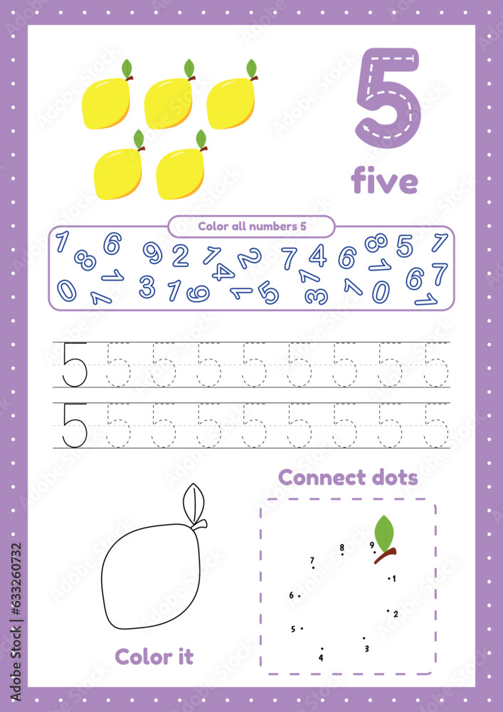 Activity page for preschool kids. Educational worksheets with exercises ...