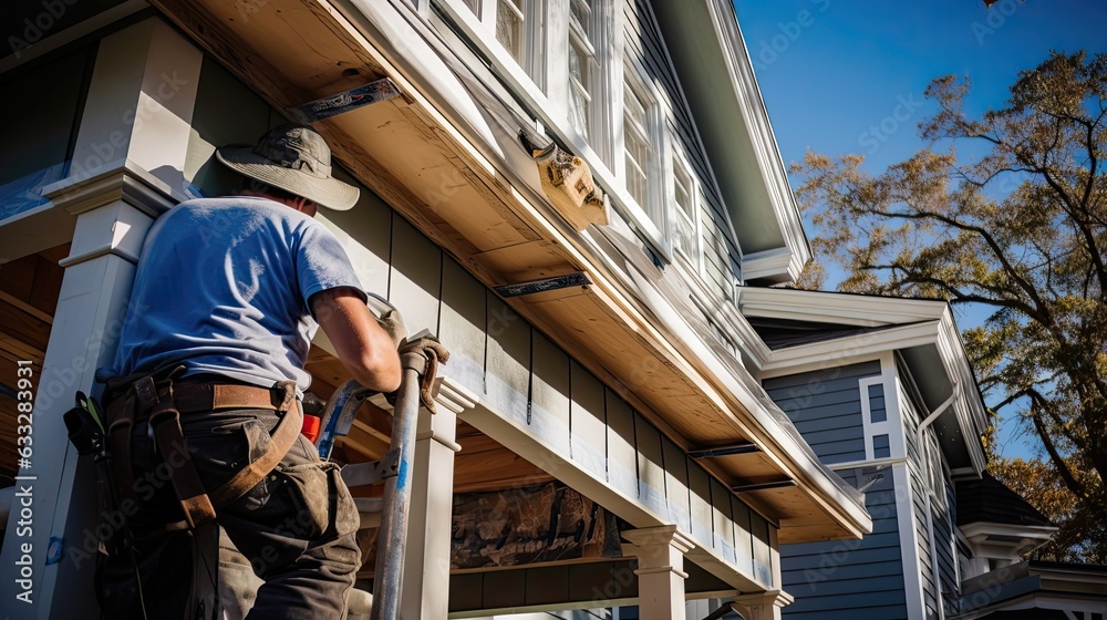 Exterior siding and skillfully incorporating trim on a house ...