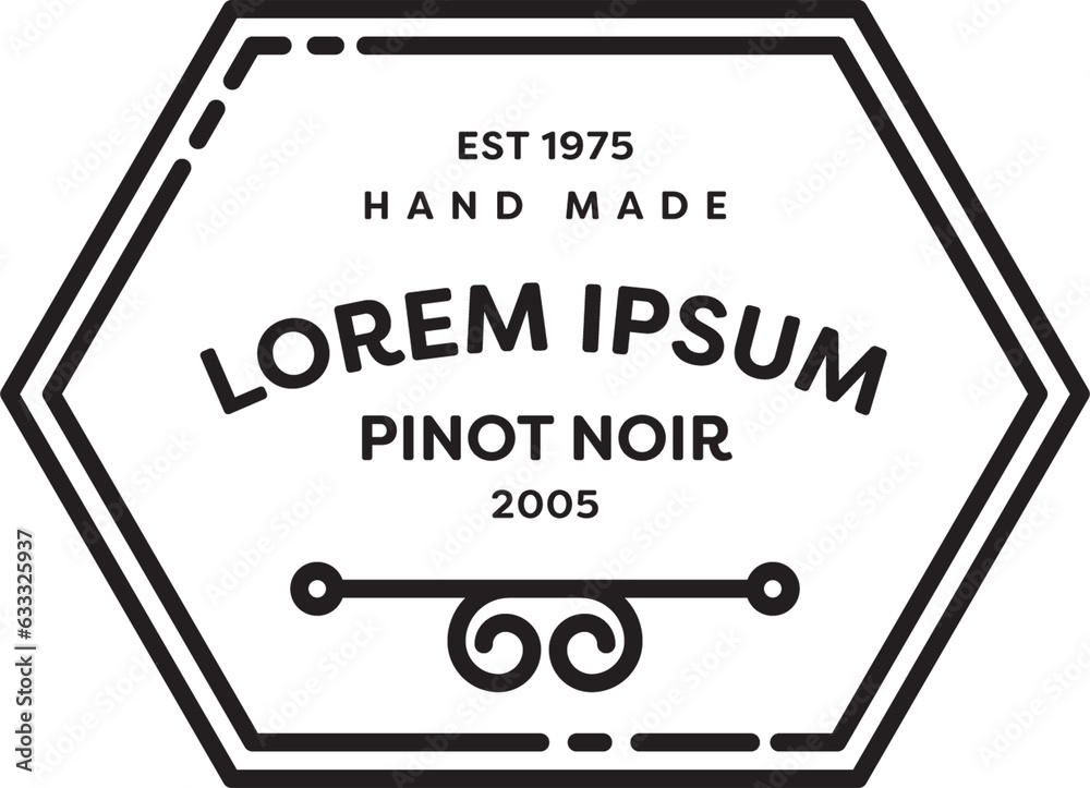 Digital png illustration of badge with lorem ipsum text on transparent ...