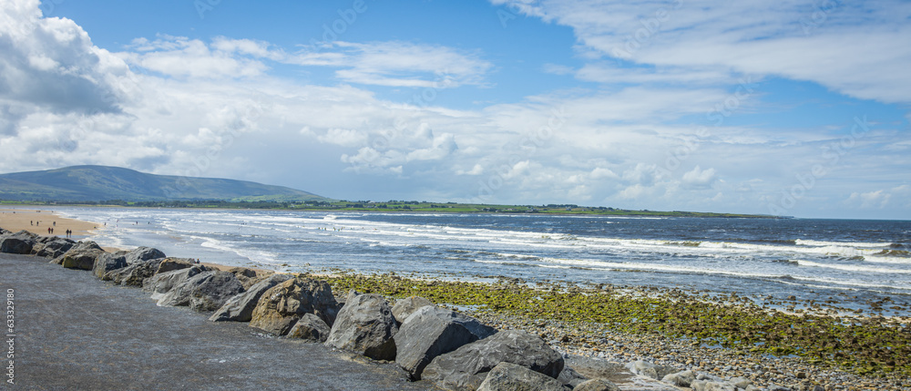 Strandhill, Ireland - July 16 2023 "The Wild Atlantic Way trip in the ...