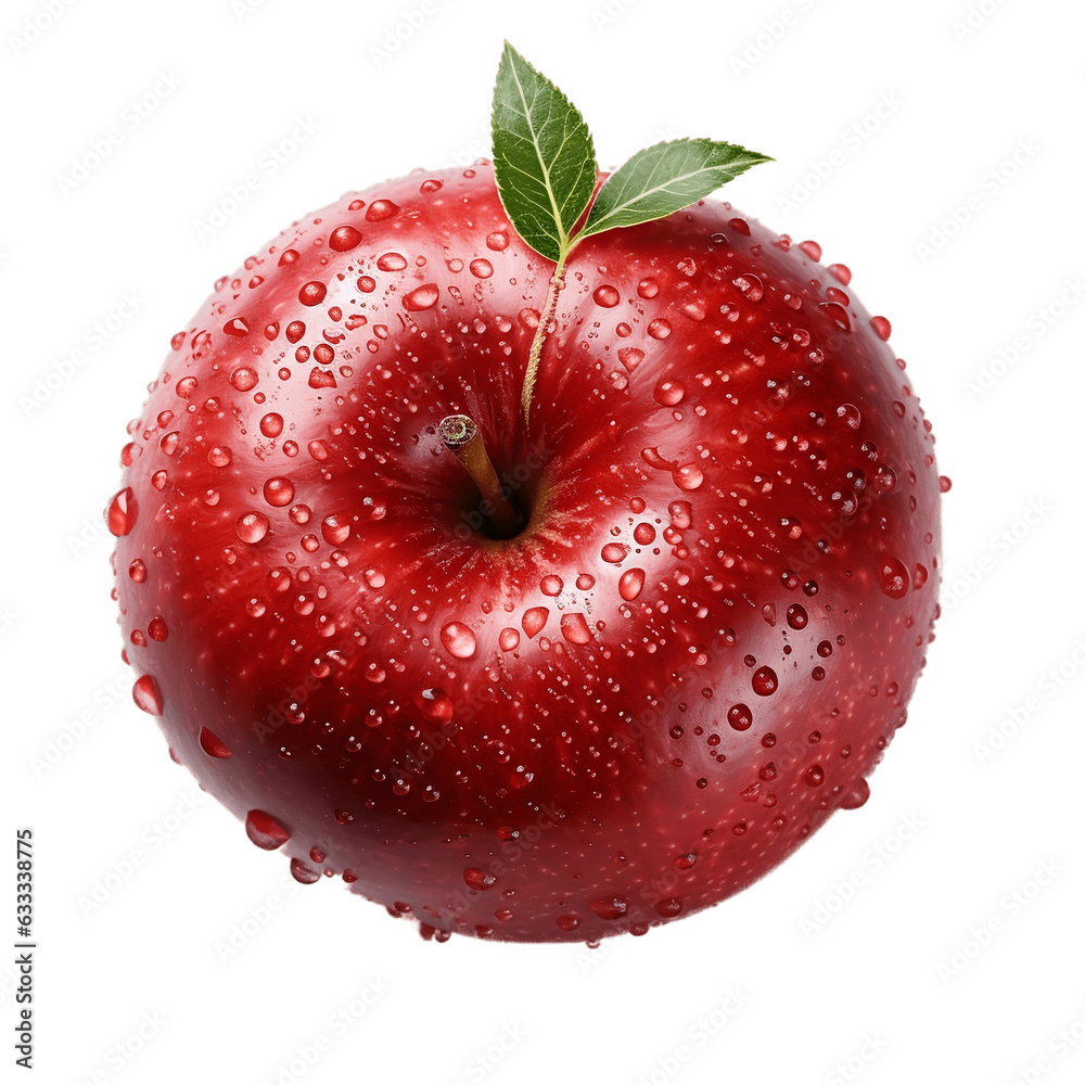 red apple with water drops png. red apple png, red apple top view png ...
