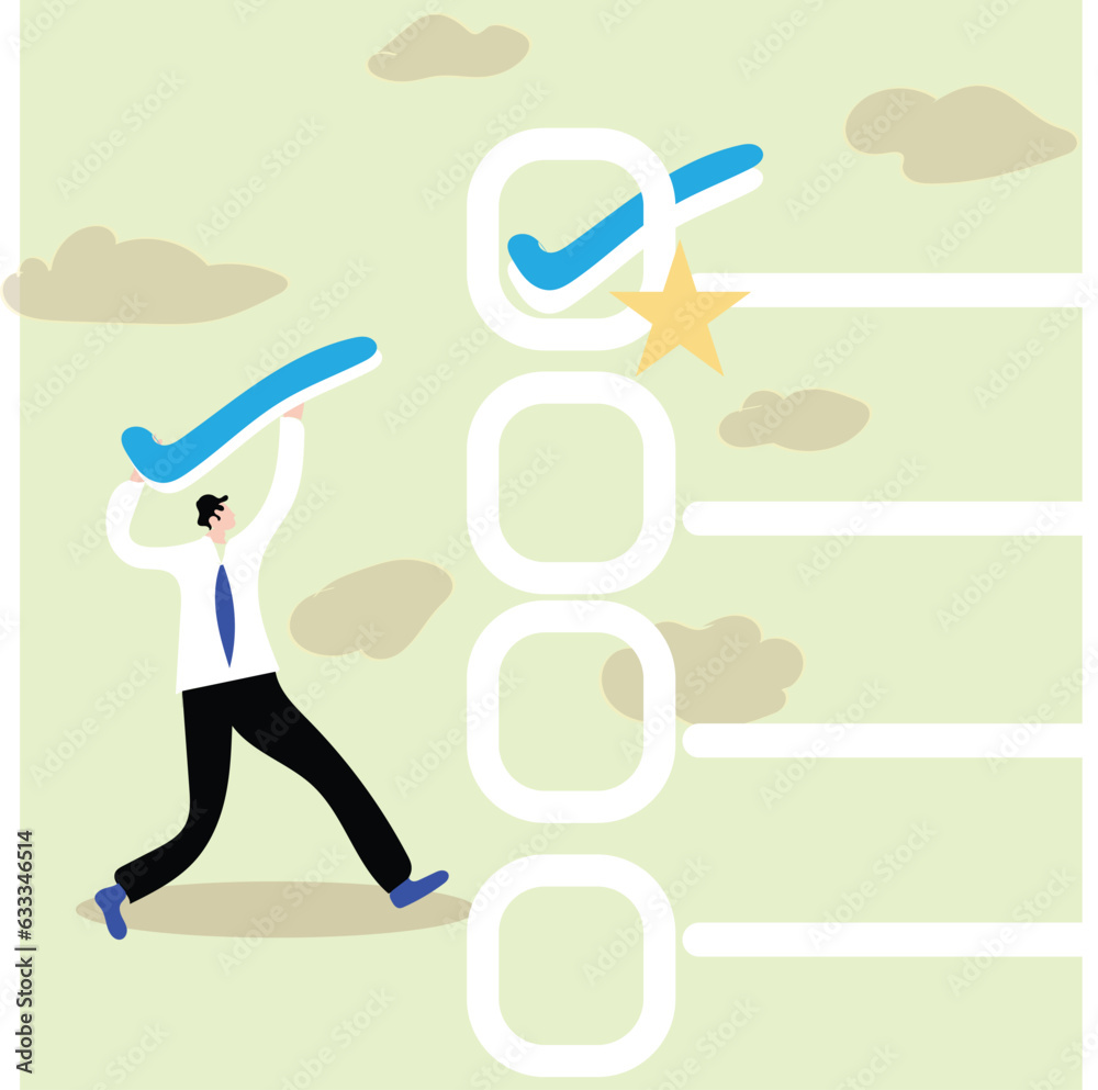 Project tracking, goal tracker, task completion or checklist to remind ...