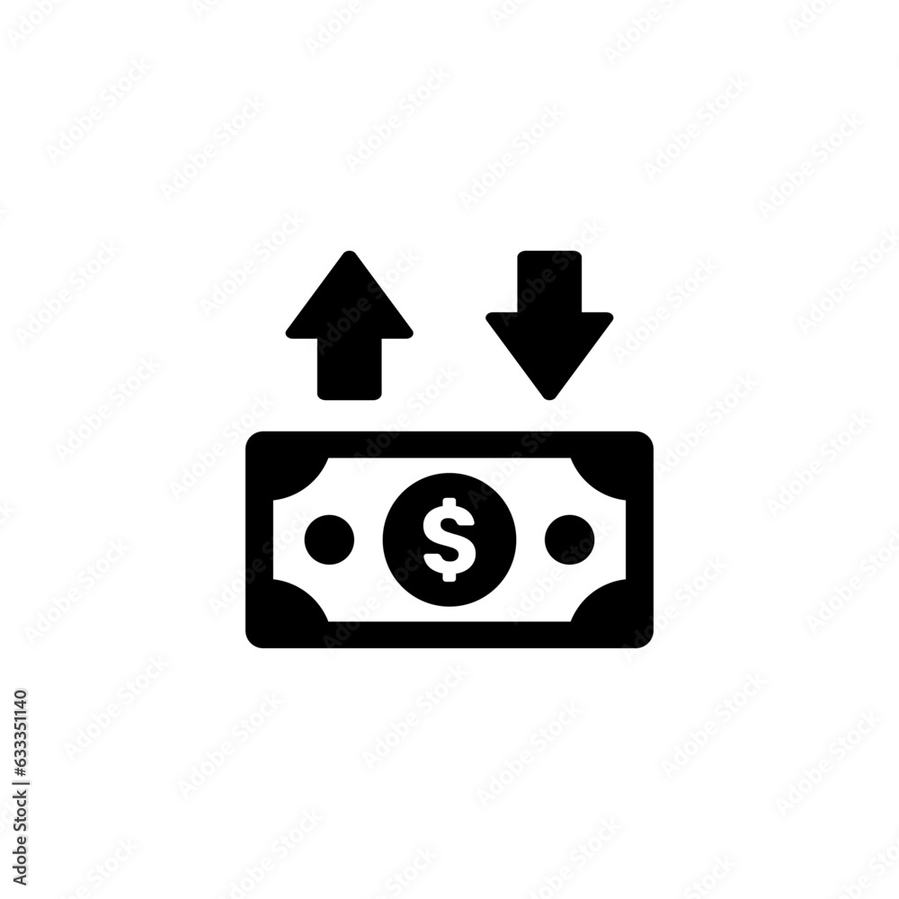 cash flow icon or money flow icon vector isolated. best cash flow icon ...