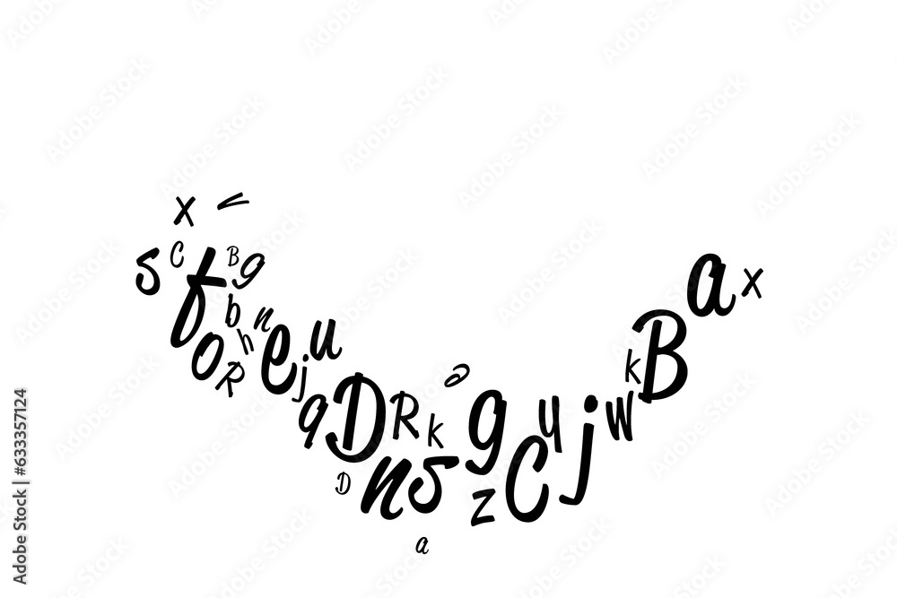Digital png illustration of black letters on transparent background ...