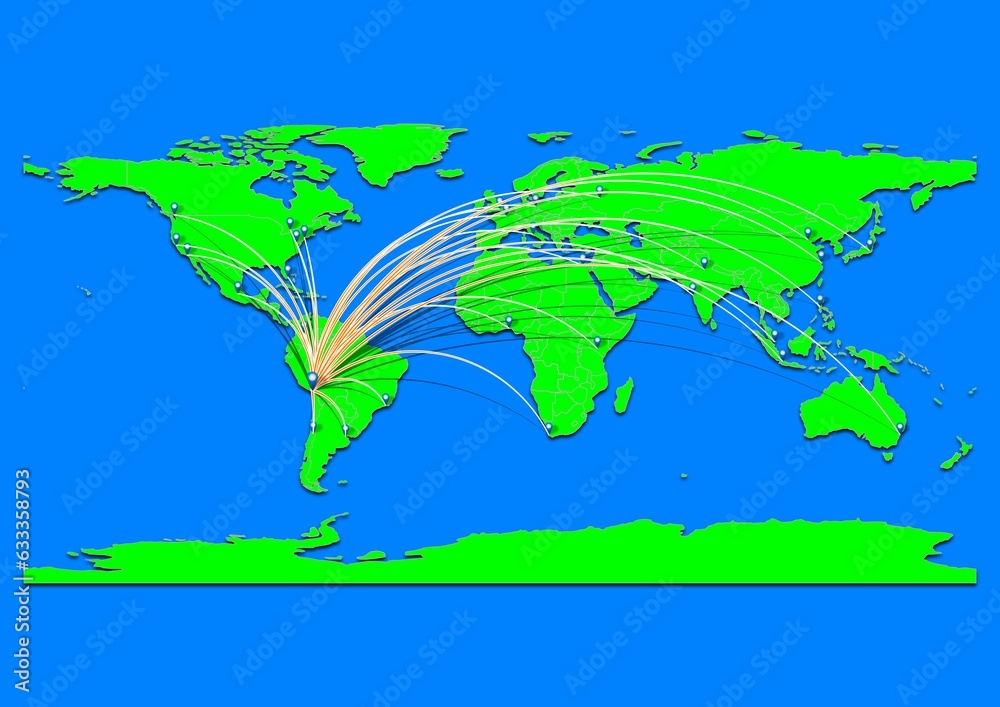 Vibrant Moquegua, Peru map - Export concept map for Moquegua, Peru on ...