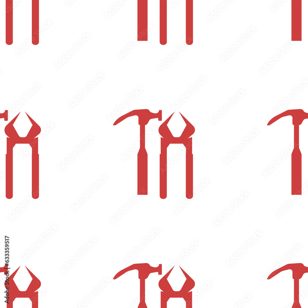 Digital png illustration of red tools on transparent background Stock ...