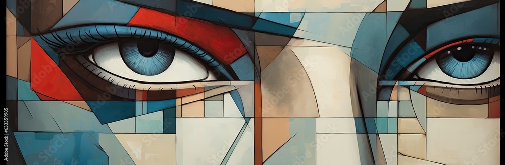 A vibrant and emotive painting of an eye, combining elements of art ...