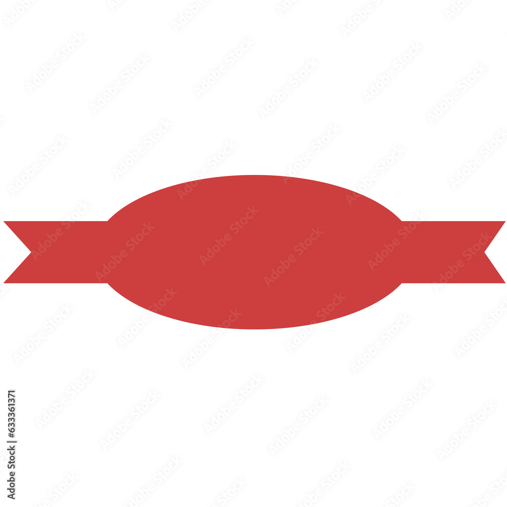 Digital png illustration of red oblong label on transparent background ...