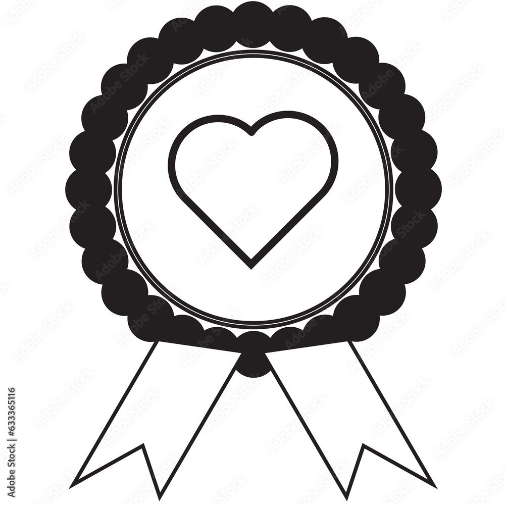 Digital png illustration of heart symbol on transparent background ...