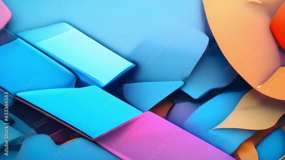 Fragmentation Design an image with brokenup shapes overlaying each ...