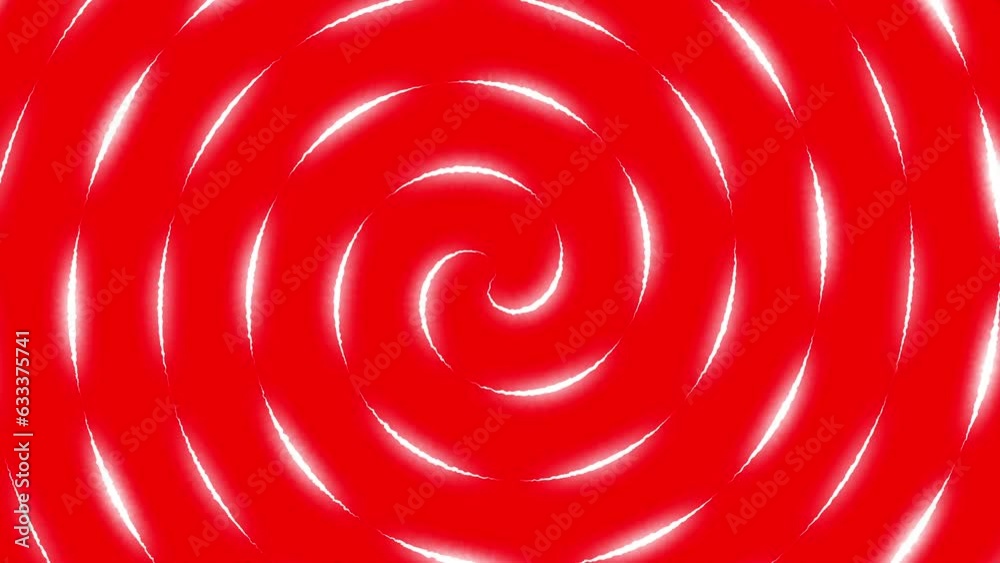 4K Twirl animated rotating spiral background. Overthinking mind twists ...