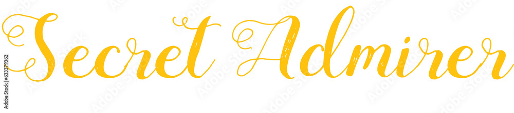 Digital png illustration of secret admirer text on transparent ...