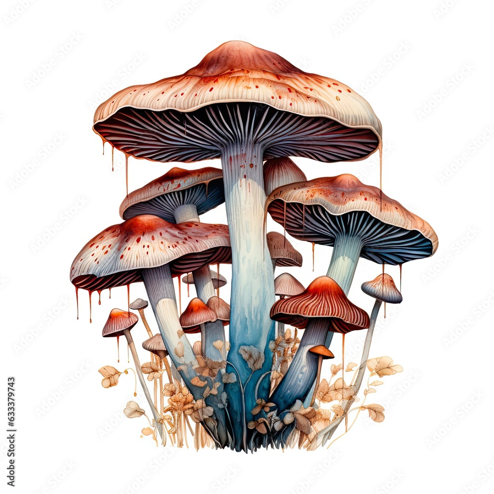 Psychedelic Fungi at its Finest: Psilocybin Mushroom Spore Print on ...