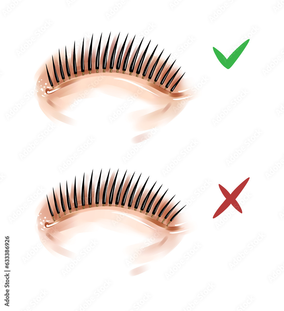 Volume Eyelash Extension Application and Style Guide. Direction look ...