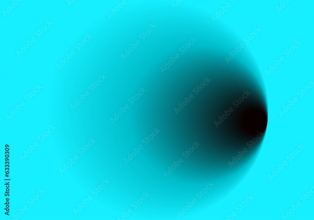 Fondo azul turquesa y negro. Agujero negro en fondo azul turquesa Stock ...