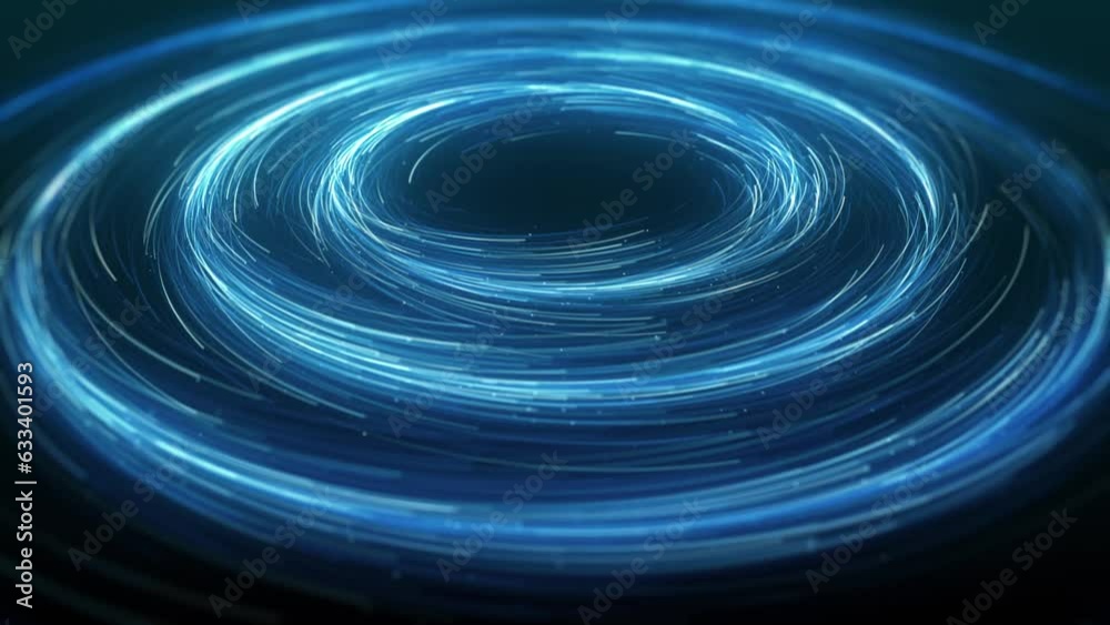 Kinetic Concentric Circles Spinning/ 4k animation of abstract dynamic ...