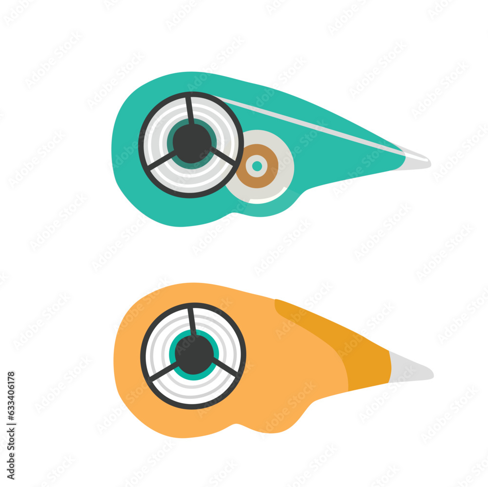 Correction tape vector illustration. Back to school concept. Stationery ...