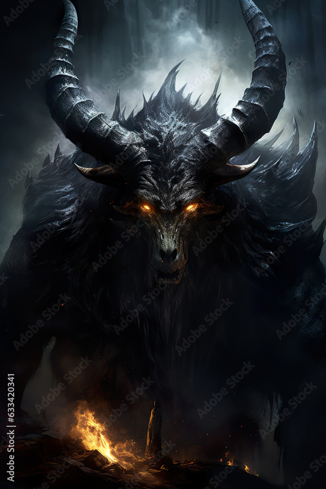 Photo & Art Print DnD Battlemap behemoth, dark, energy, standing, tall ...