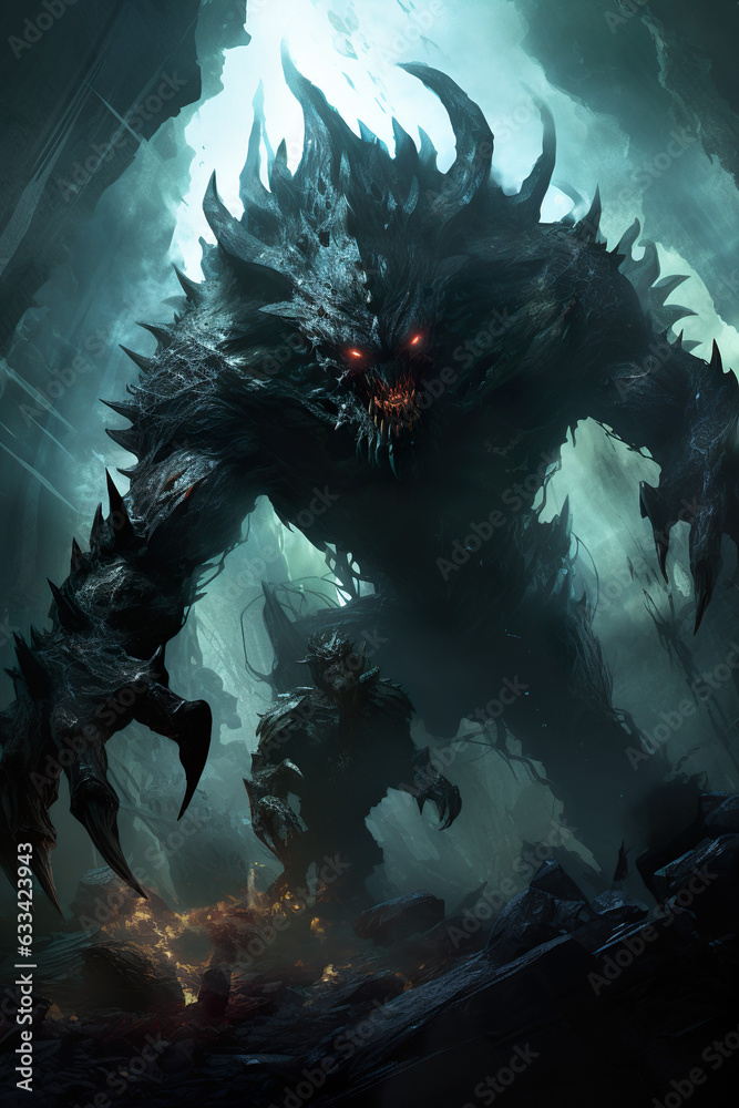 "Dreadspawn: Towering Abomination Art" Stock Illustration | Adobe Stock