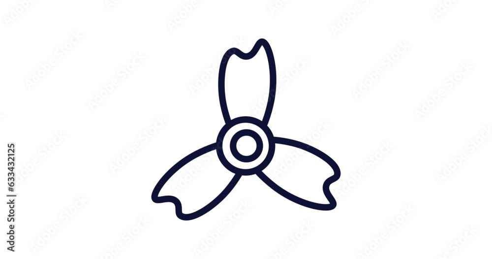 ship engine icon. Thin line ship engine icon from nautical collection ...