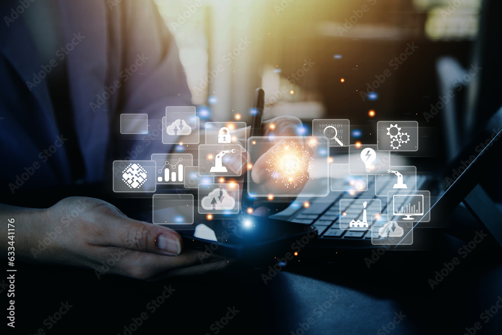 Foto de Digital transformation technology strategy, digitization and ...