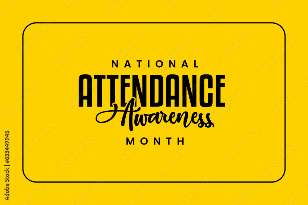 Attendance Awareness Month Stock Vector | Adobe Stock