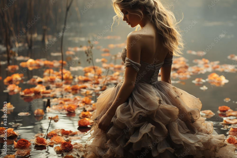 Beautiful woman portrait. Abstract concept photography gracefully ...